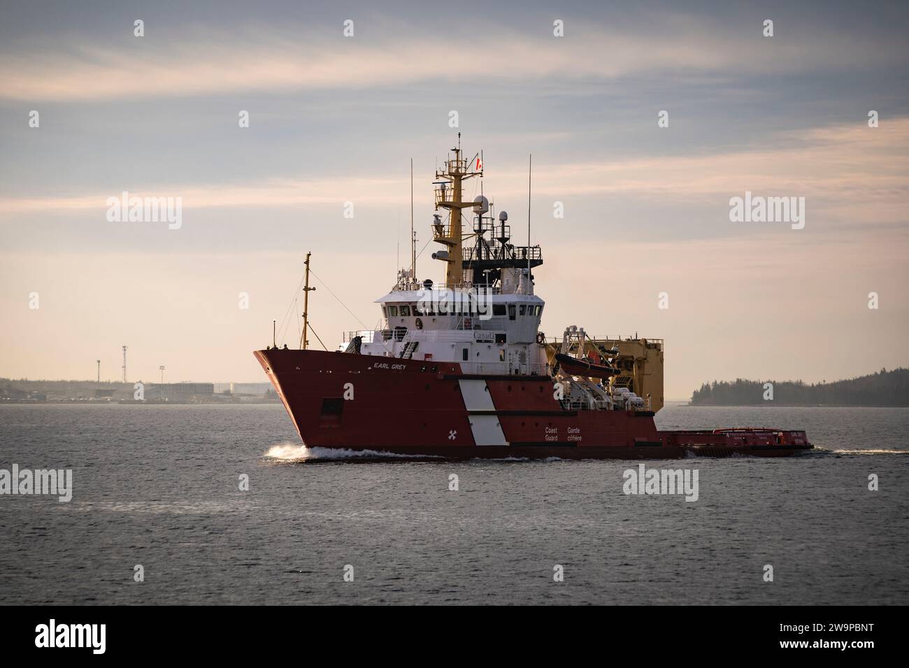 Canadian Coast Guard icebreaker CCGS Earl Grey returning to Halifax ...