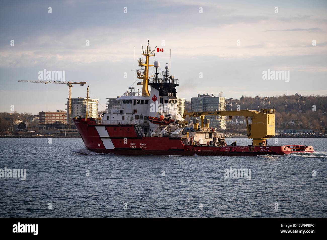 Canadian Coast Guard icebreaker CCGS Earl Grey returning to Halifax ...