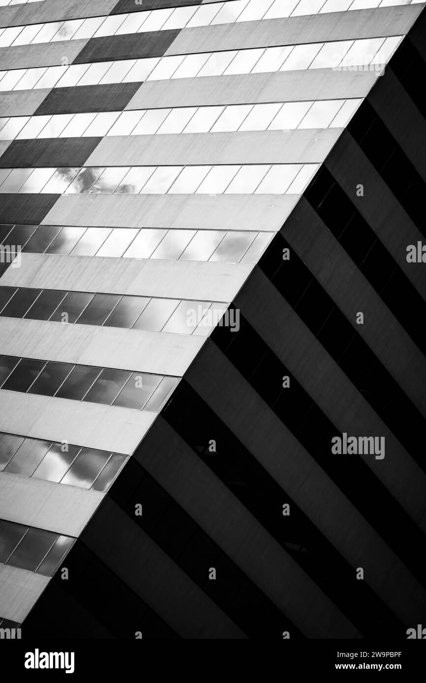 Corner of an office tower Stock Photo - Alamy
