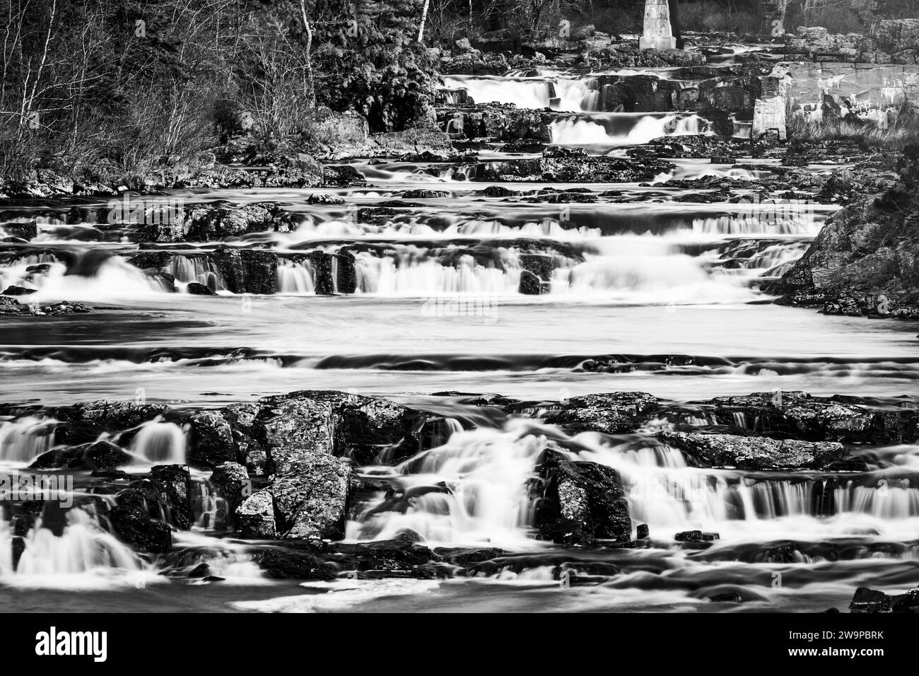 Stream with rapids Black and White Stock Photos & Images - Alamy