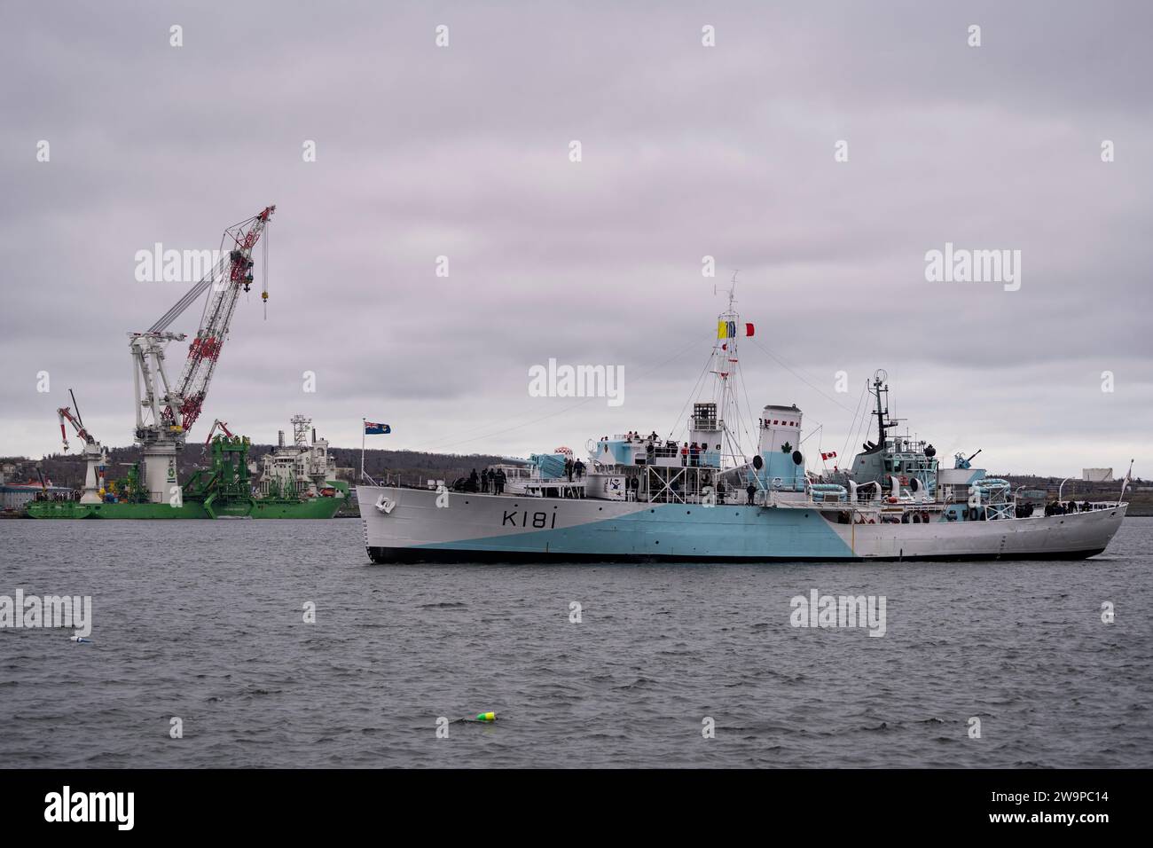 Preserved Flower-class corvette HMCS Sackville towed back to summer ...