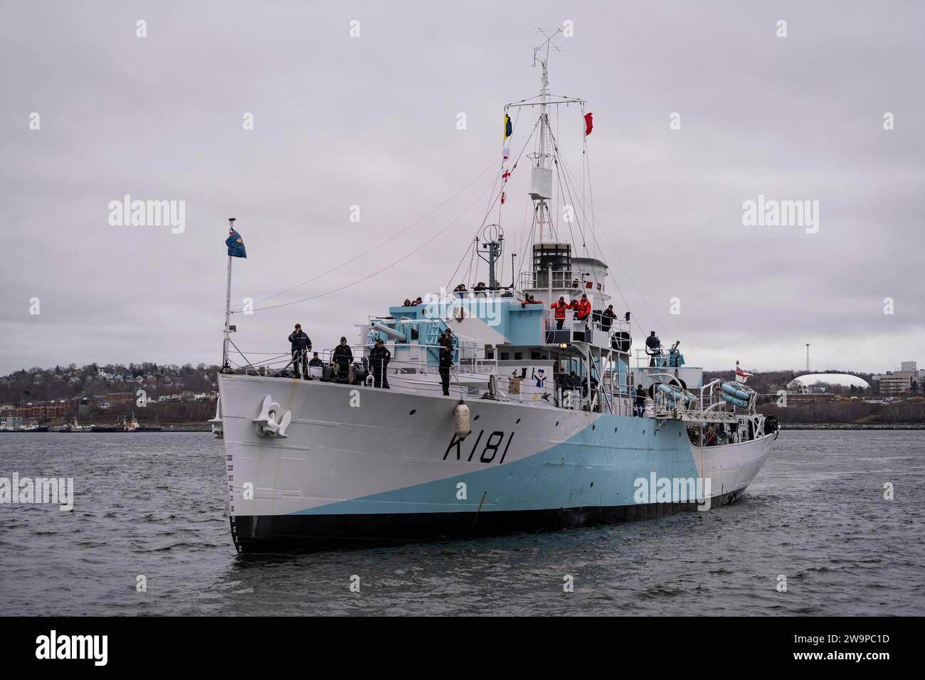 Preserved Flower-class corvette HMCS Sackville towed back to summer ...