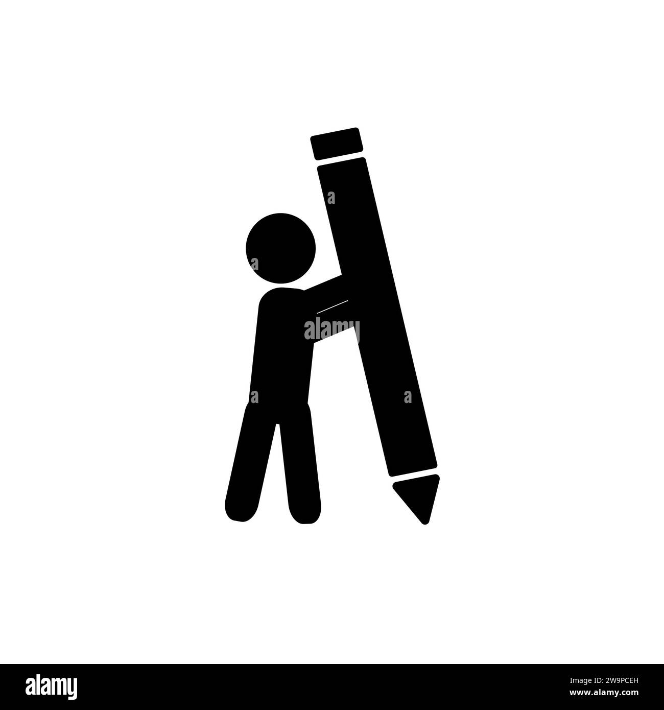 Pencil man Black and White Stock Photos & Images - Alamy