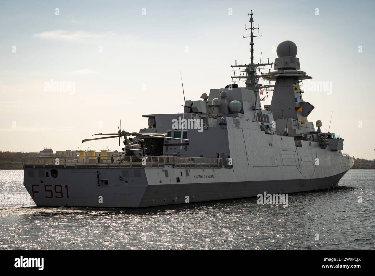 Italian Navy Carlo Bergamini-class frigate Virginio Fasan (F 591 ...