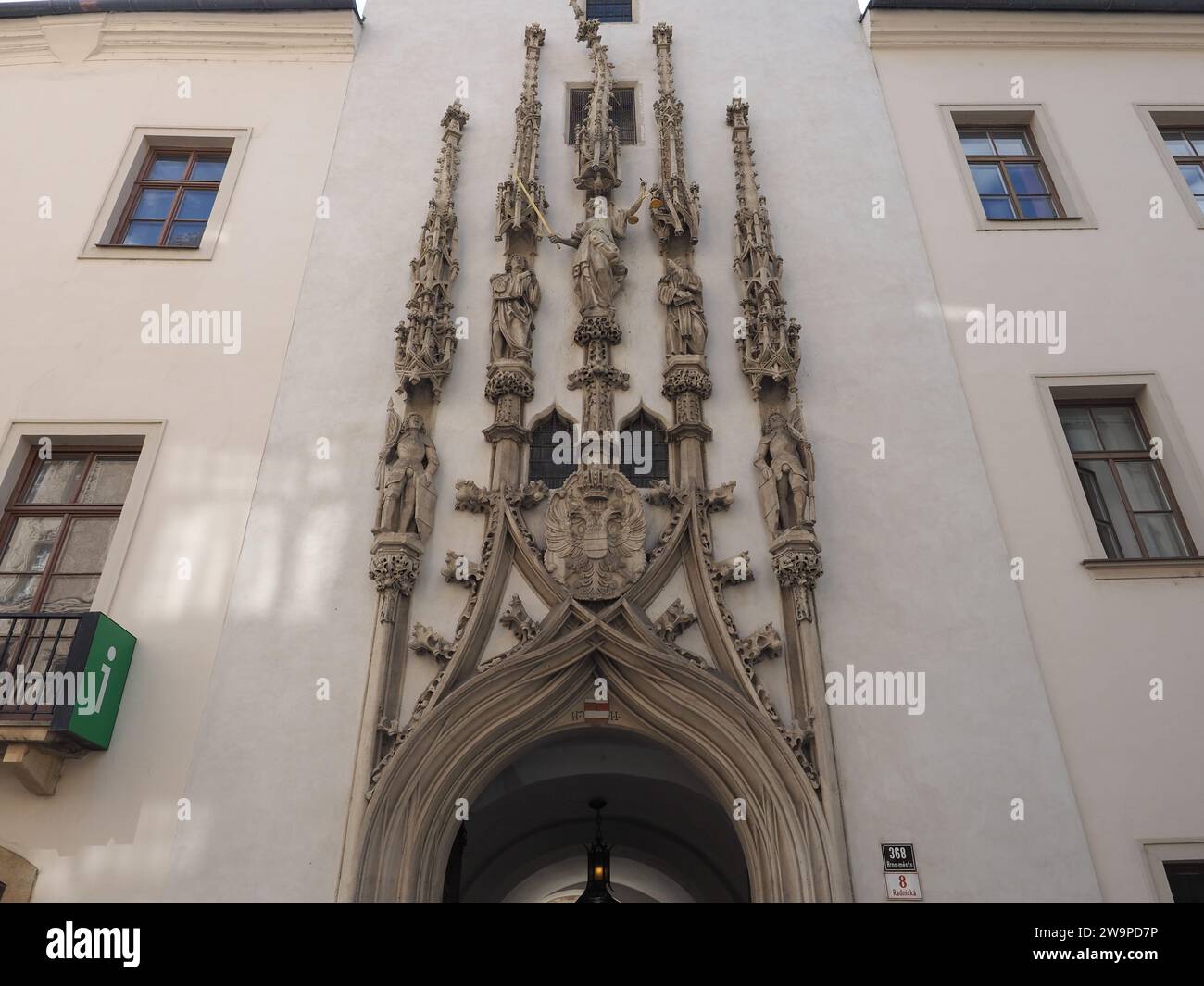 Stara Radnice Translation Old Town Hall In Brno, Czech Republic Stock ...