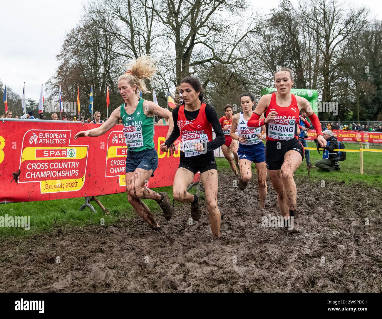 Mary Mulhare, Bahar Lahti and Sibylle Häring competing in the senior ...