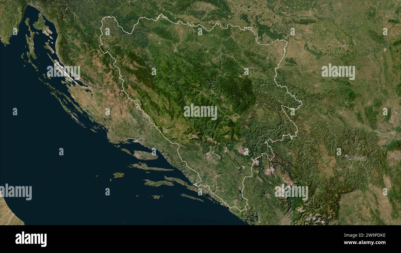 Map satellite geography bosnia hi-res stock photography and images - Alamy