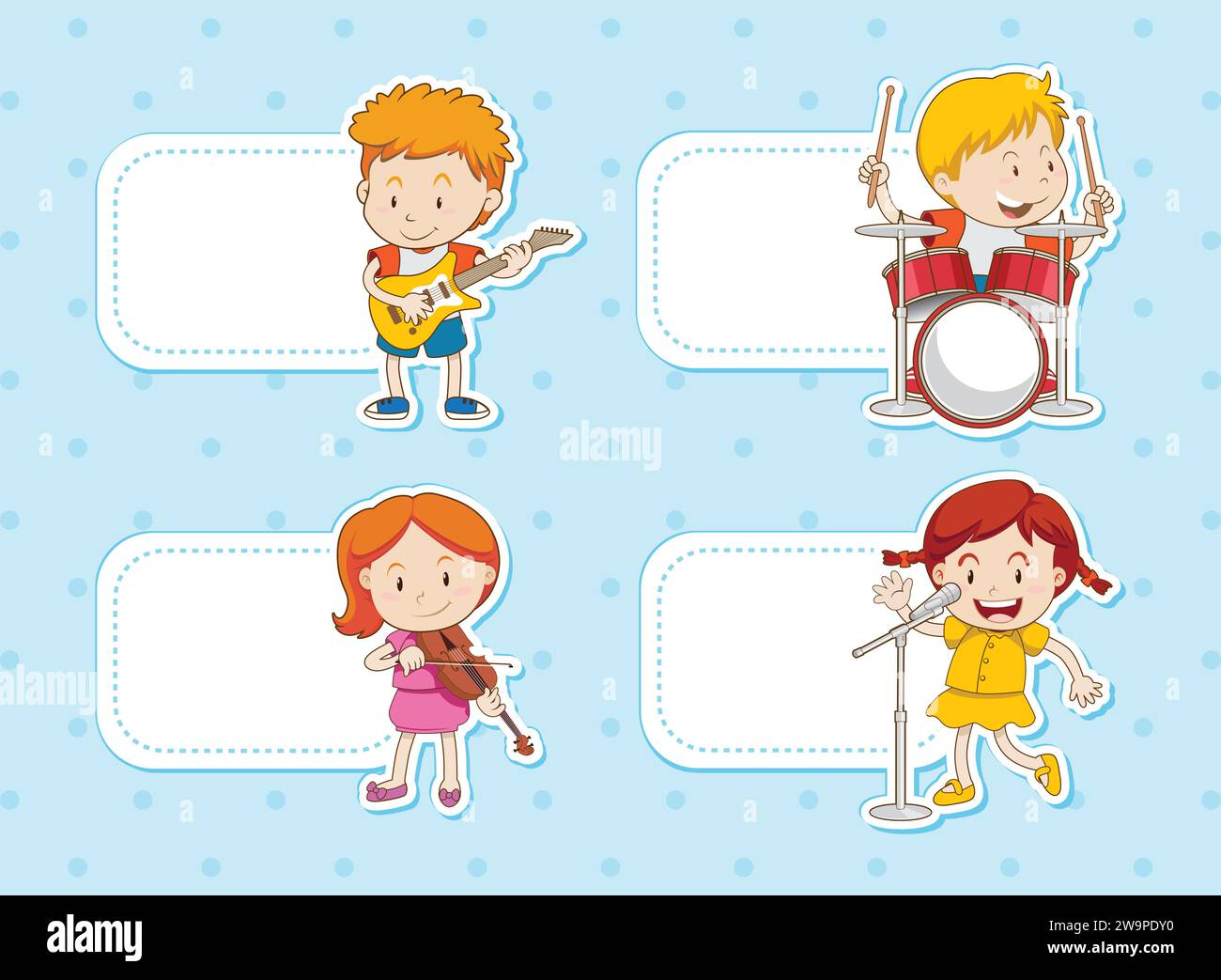 Kids Sticker Label Vector Design Stock Vector Image & Art - Alamy