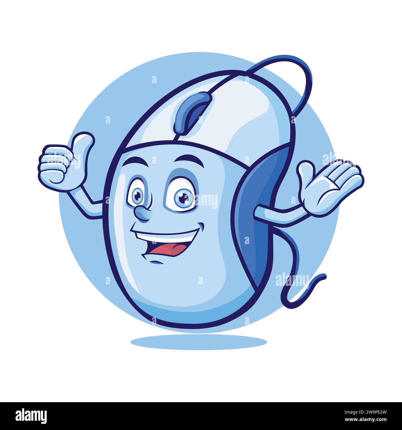 Cartoon computer mouse face Cut Out Stock Images & Pictures - Alamy