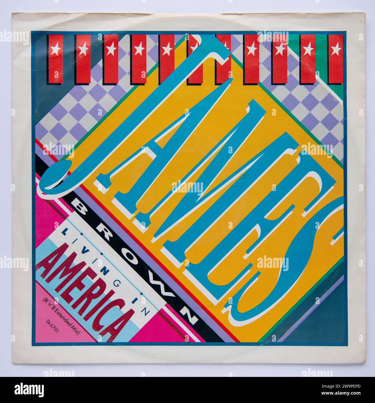 Picture cover of the 12 inch single version of Living in America by ...