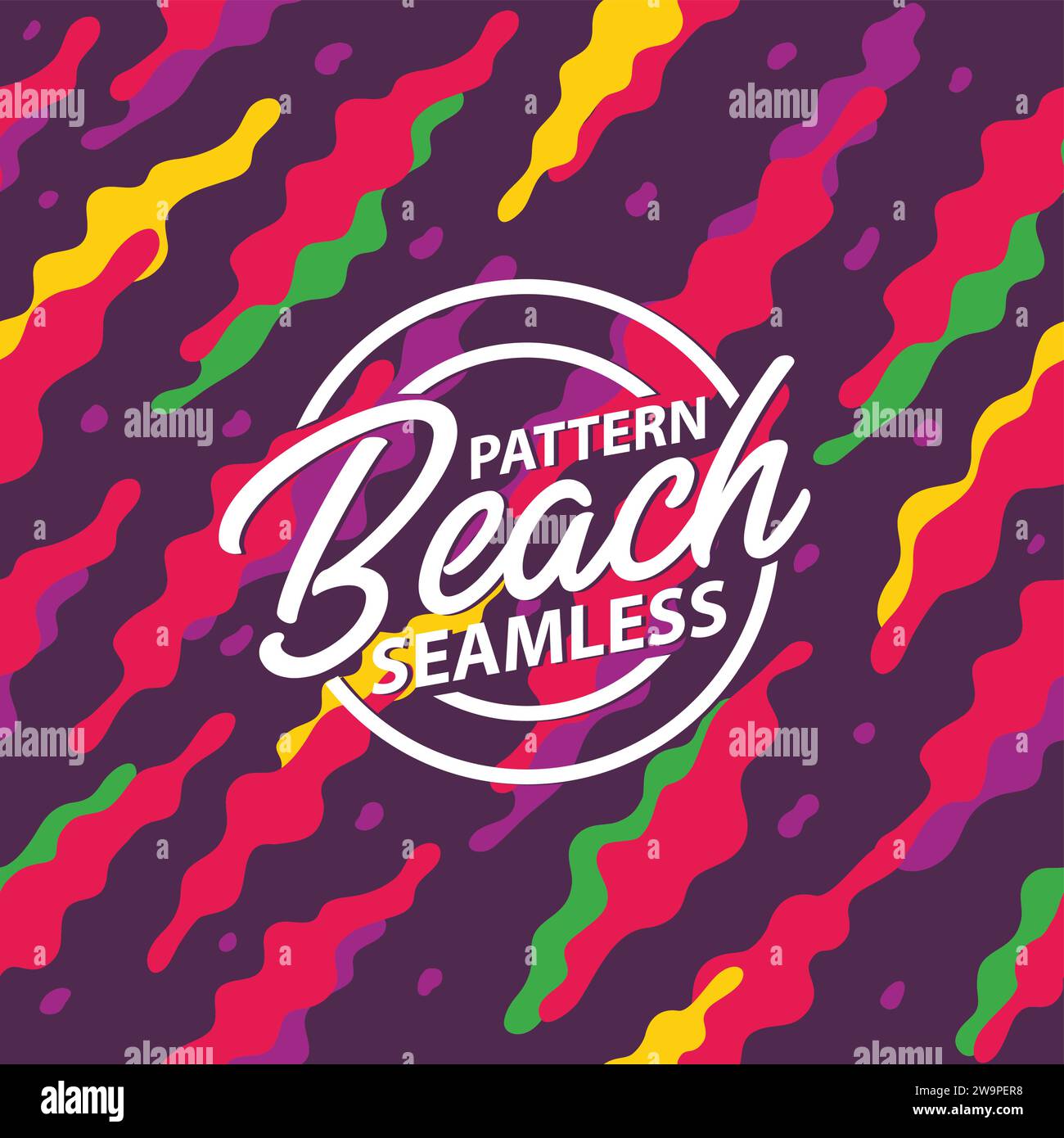 Summer Beach Seamless Pattern Stock Vector Image & Art - Alamy