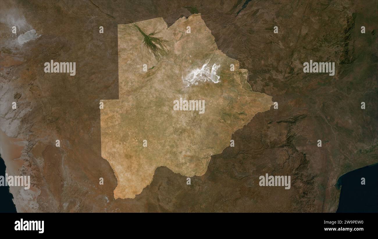 Botswana region map hi-res stock photography and images - Alamy