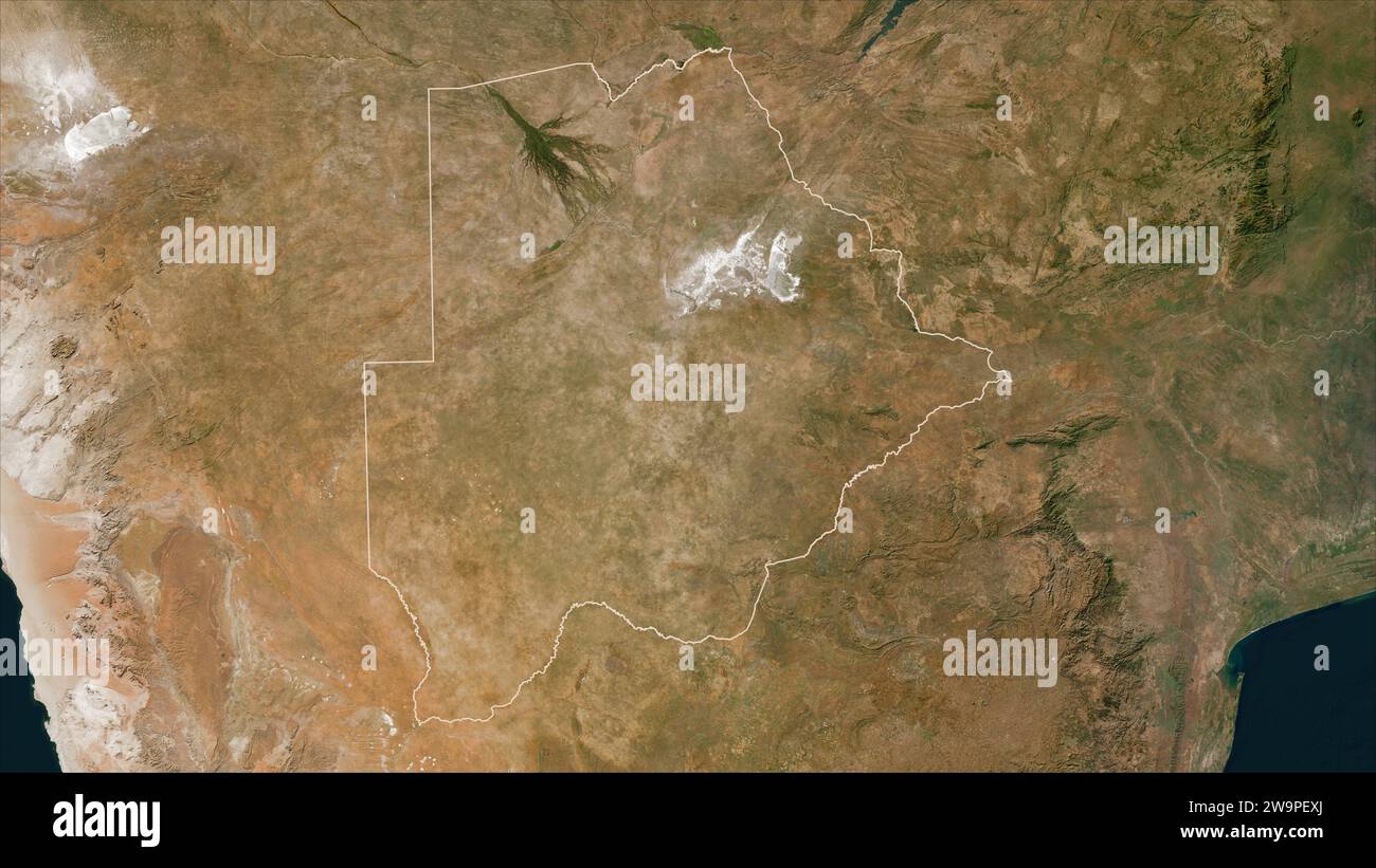 Botswana region map hi-res stock photography and images - Alamy