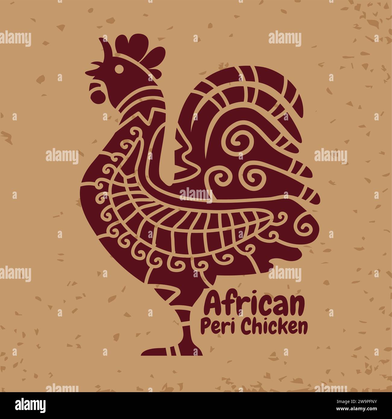 Peri Chicken Mascot Set Logo Design 4 Stock Vector Image & Art - Alamy