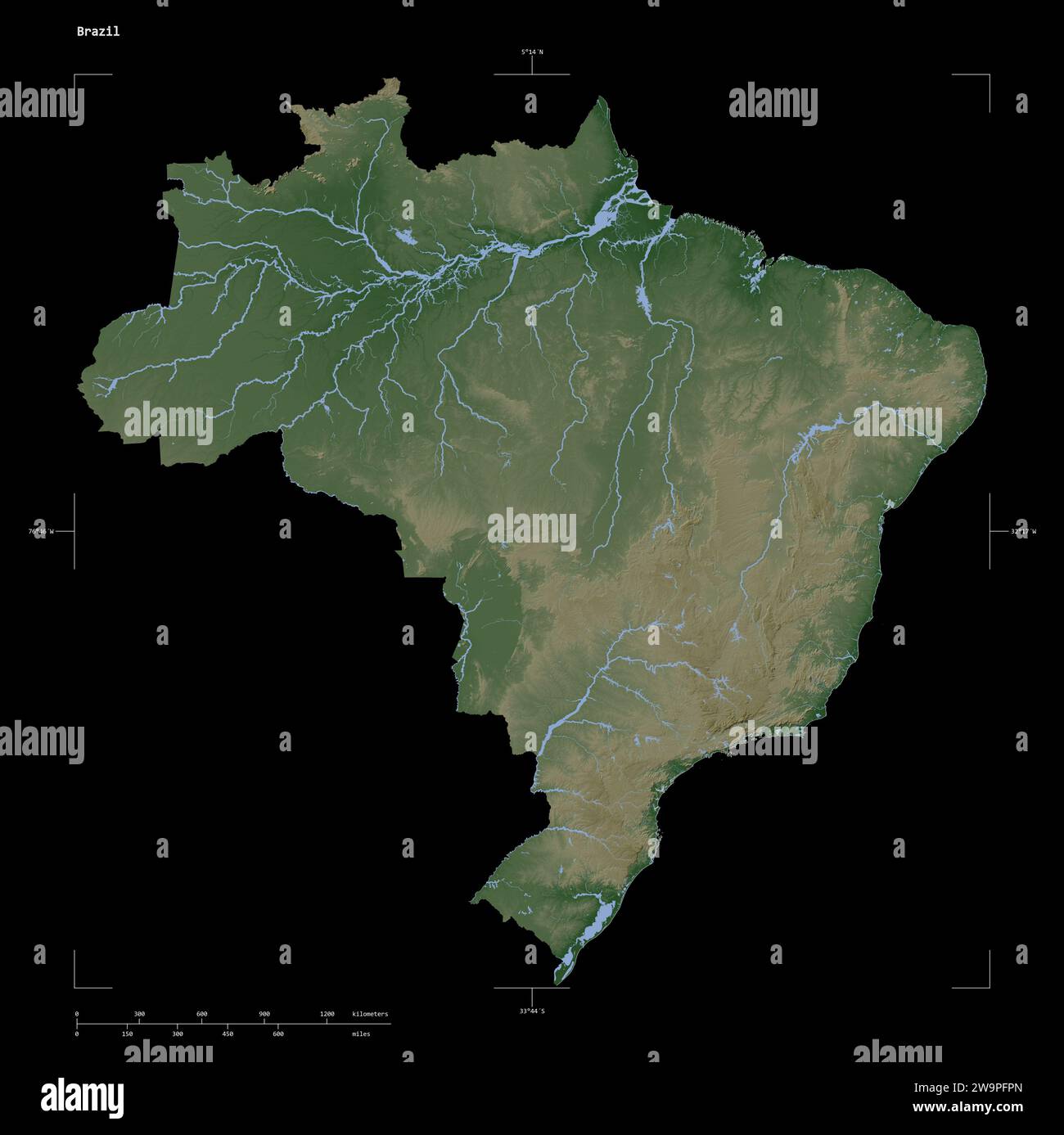 Shape of a Pale colored elevation map with lakes and rivers of the ...