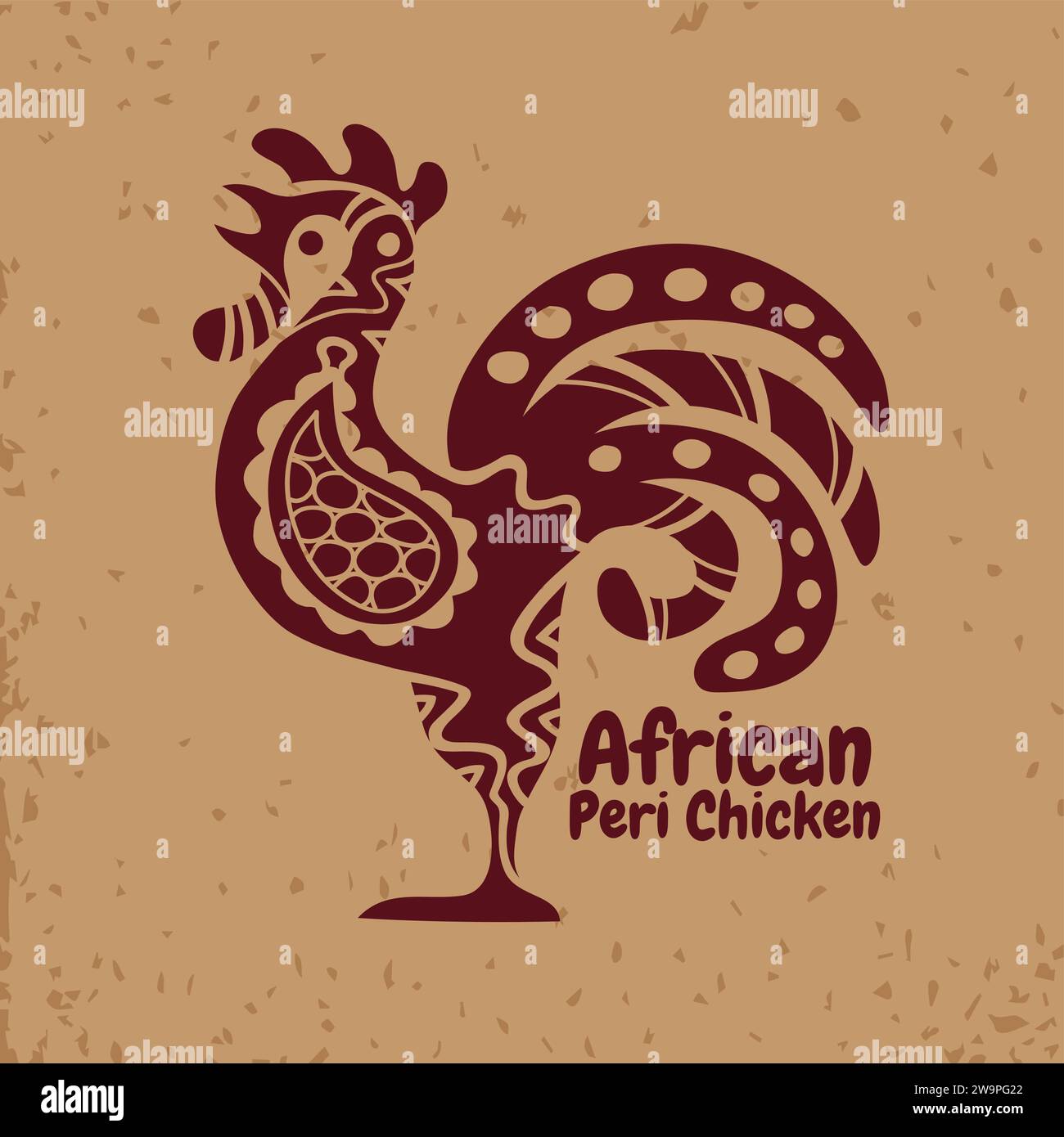 Peri Chicken Mascot Set Logo Design 2 Stock Vector Image & Art - Alamy