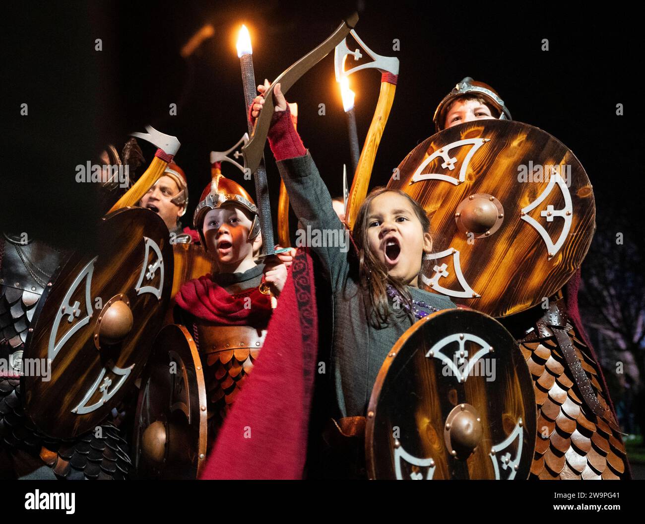 Edinburgh, Scotland ,UK. 29th December 2023. Torchlight procession led ...