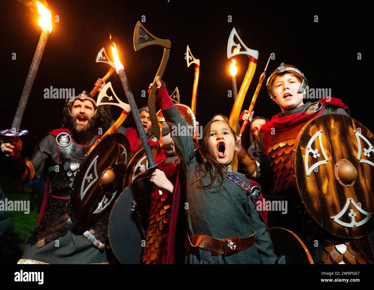 Edinburgh, Scotland ,UK. 29th December 2023. Torchlight procession led ...