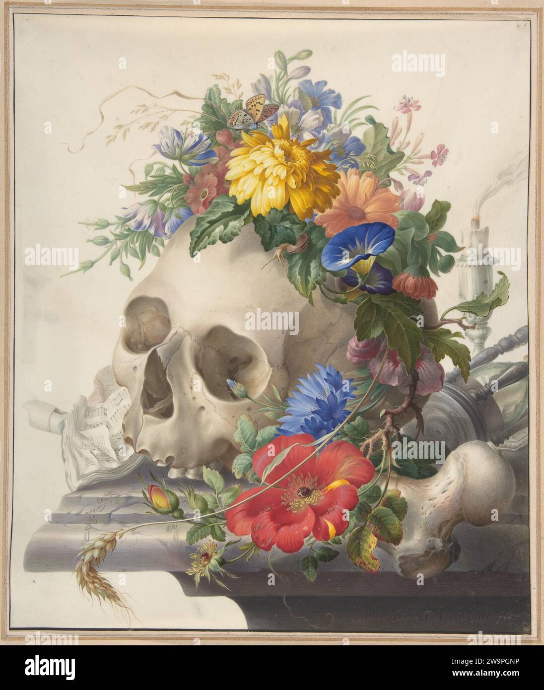 Vanitas Still Life 2003 by Herman Henstenburgh Stock Photo - Alamy