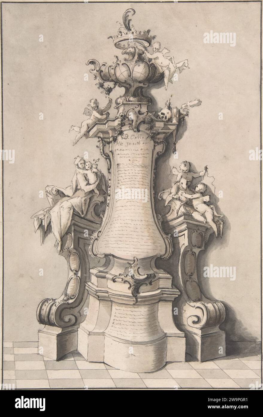 Tomb Design 1964 by Ignaz Gunther Stock Photo - Alamy