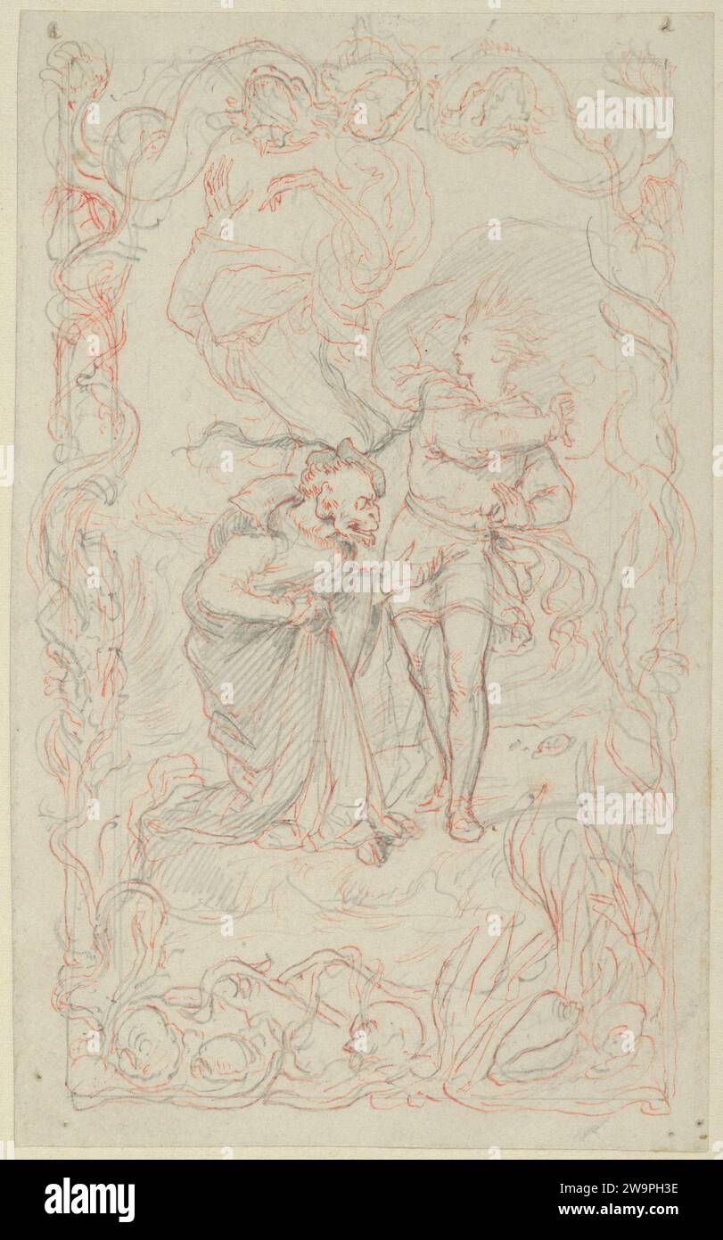 Illustration to the Tempest: Caliban, Ferdinand and Ariel 1967 by Henry ...