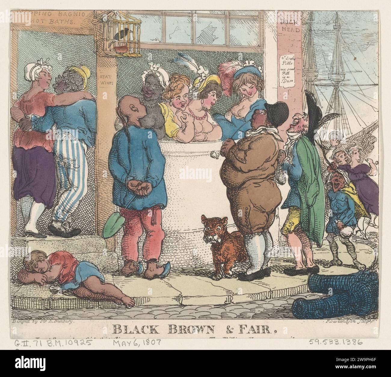 Black, Brown and Fair 1959 by Henry William Bunbury Stock Photo - Alamy