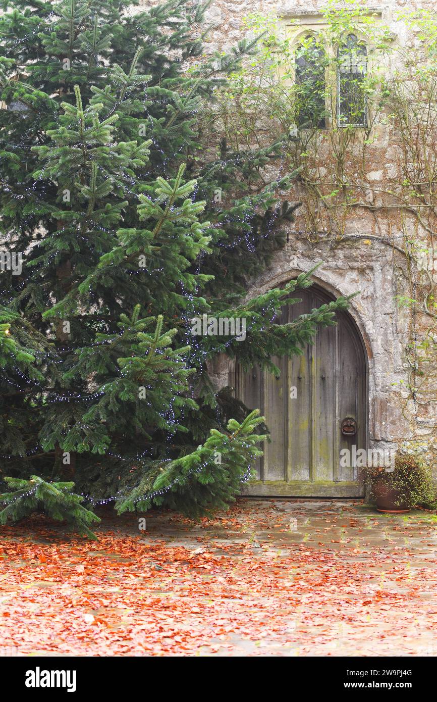 Castle at Christmas Stock Photo - Alamy