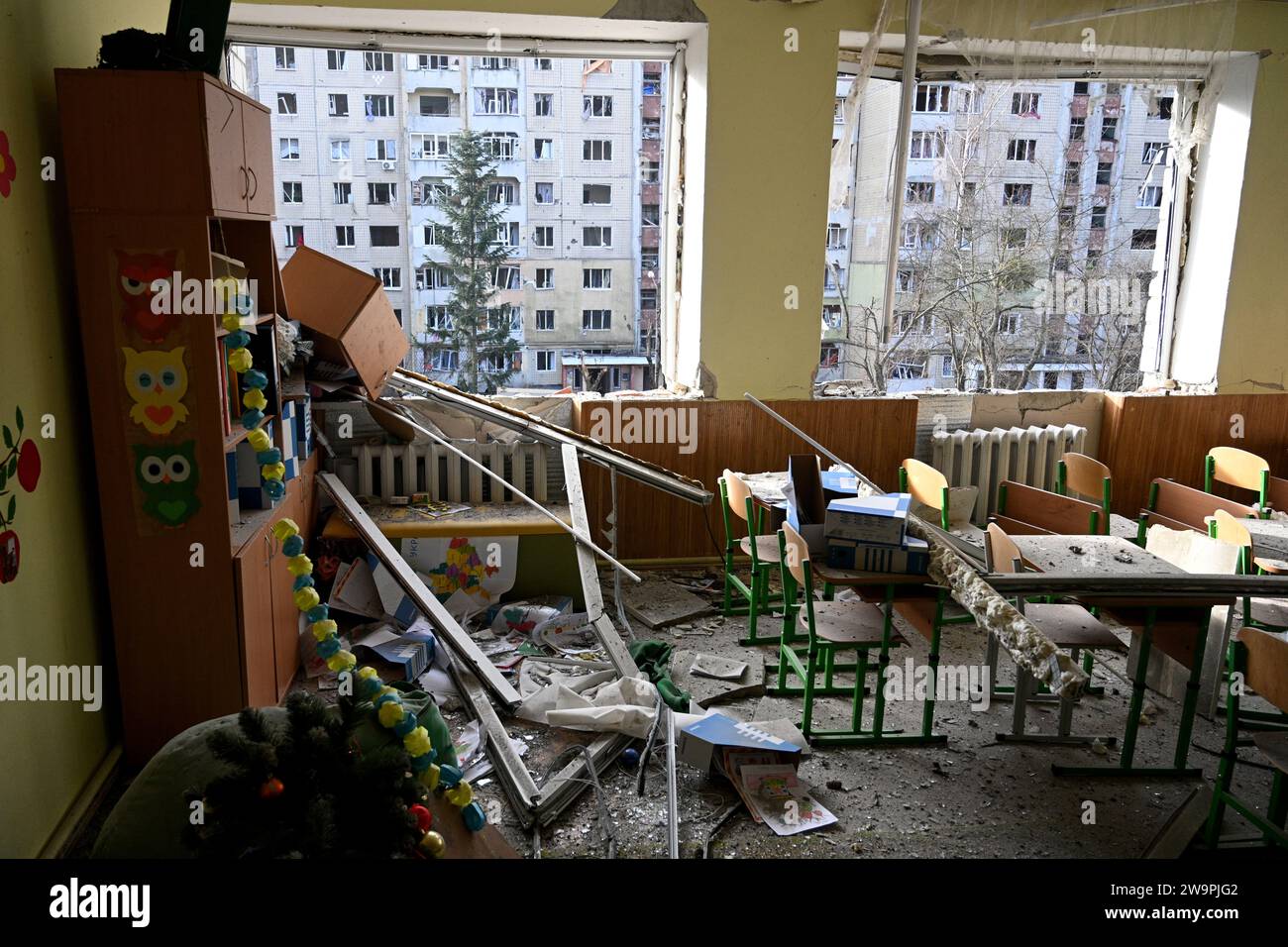 Ukraine school destroyed 2023 hi-res stock photography and images - Alamy