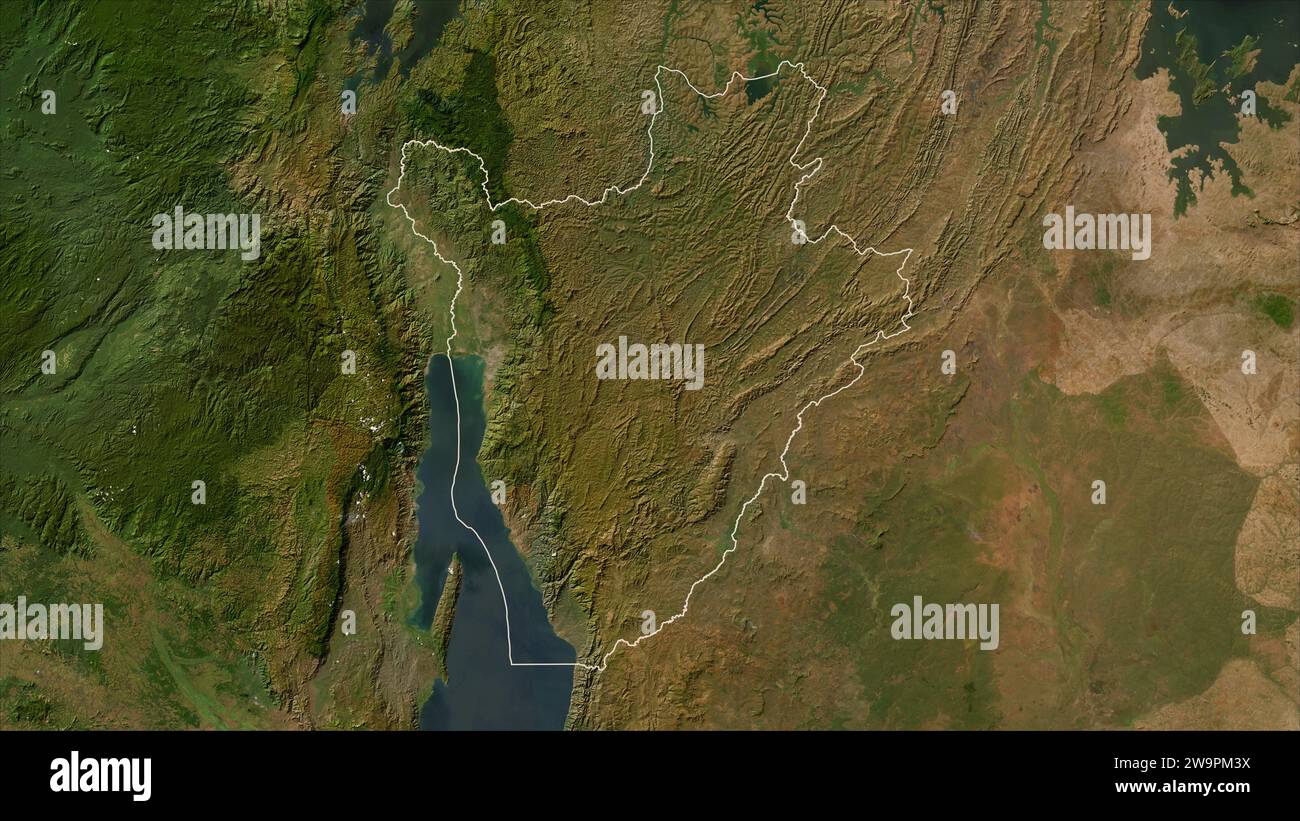 Burundi outlined on a low resolution satellite map Stock Photo - Alamy
