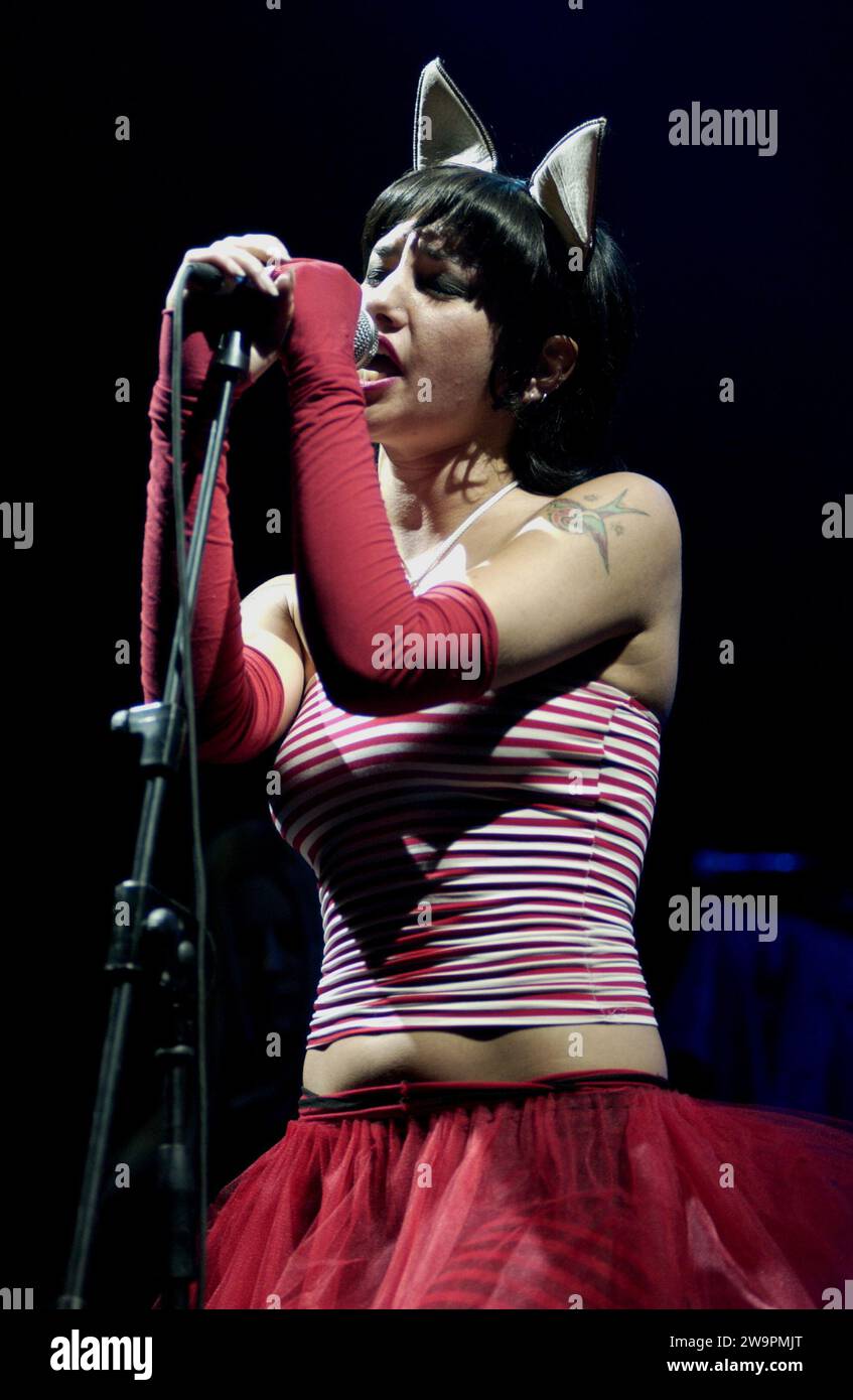 Milan italy 2003-05-09 :Micky Paiano singer of the Bambole di pezza ...