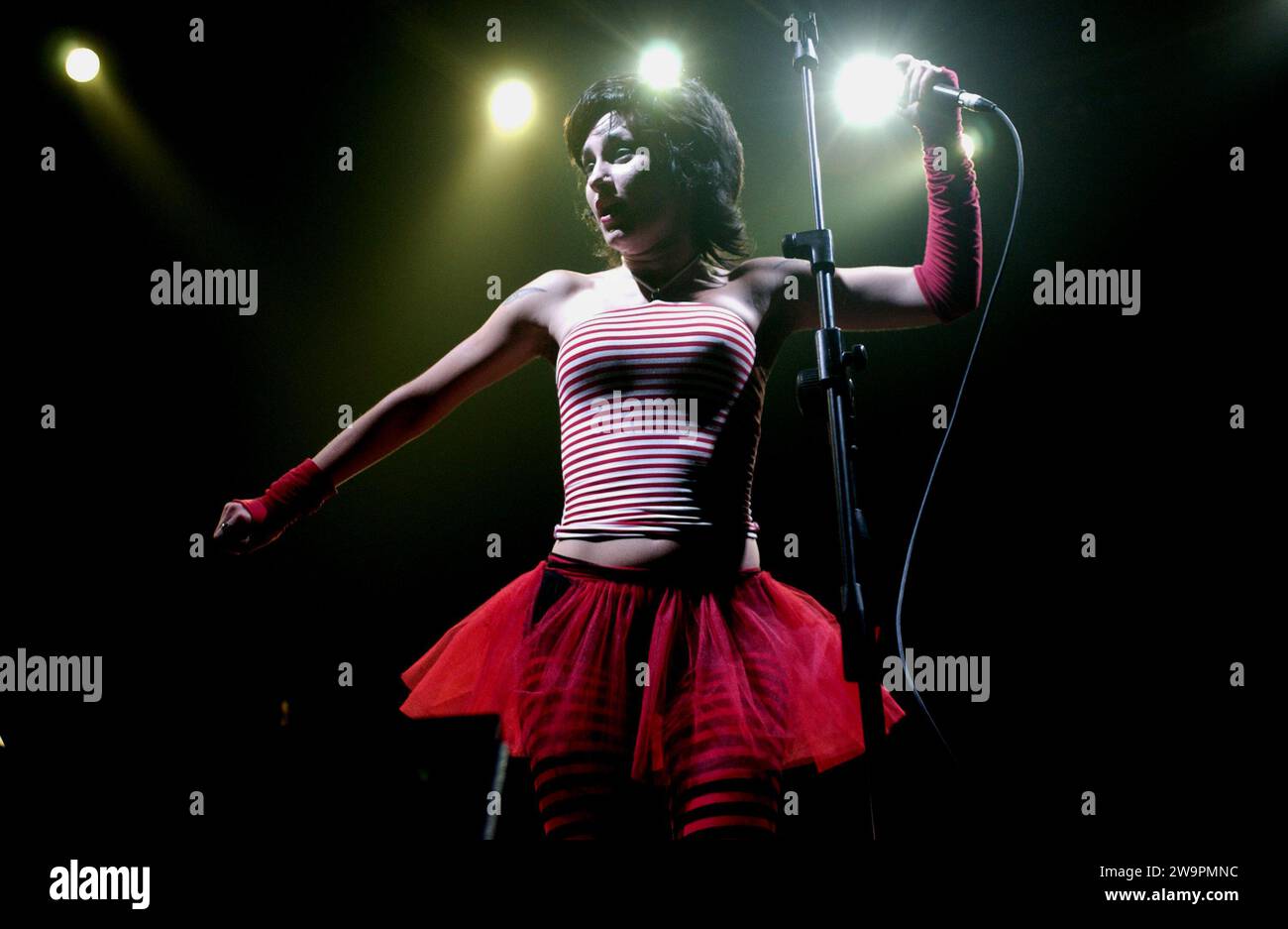 Milan italy 2003-05-09 :Micky Paiano singer of the Bambole di pezza ...