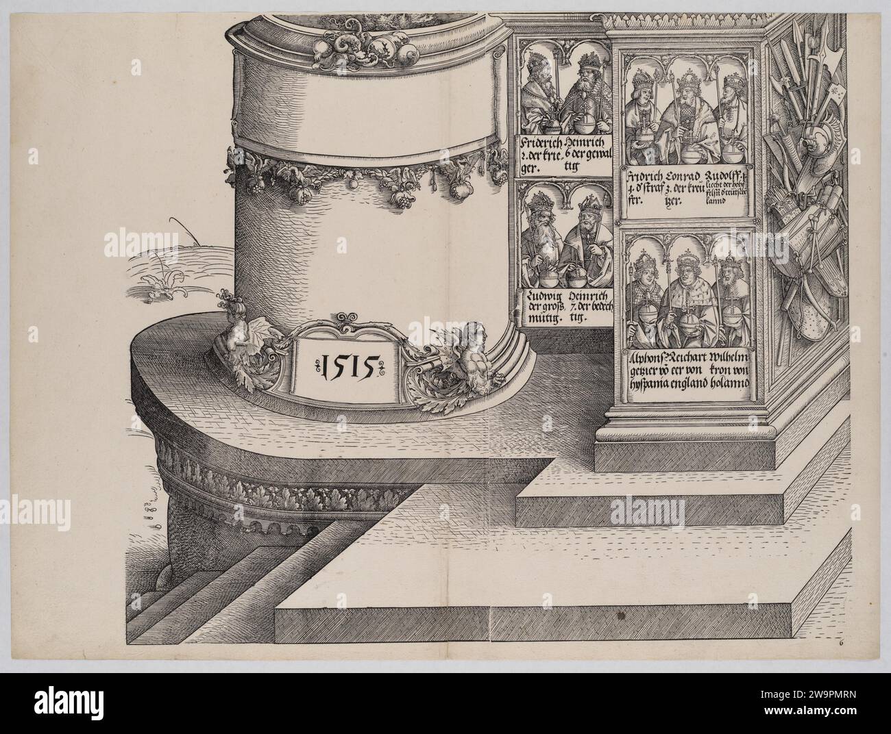 Portraits of Maximilian's Relatives; and the Base of the Left Outer ...