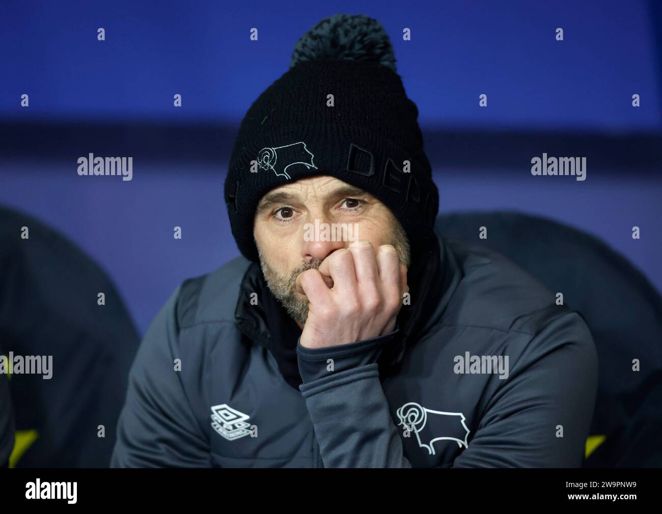 Derby County manager Paul Warne before the Sky Bet League One match at ...