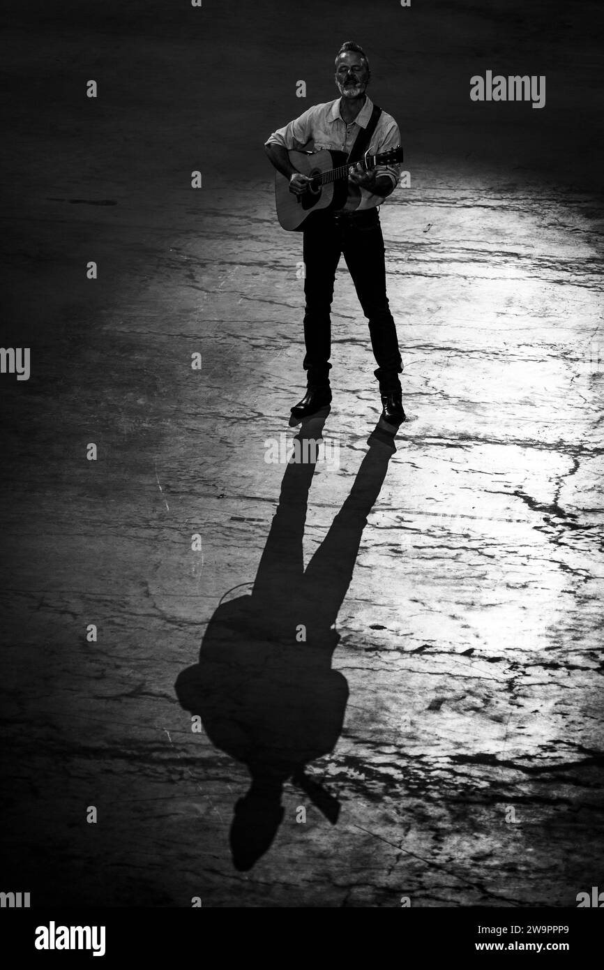 PO1 Brad Davidge perform at the 2023 Royal Nova Scotia International Tattoo in Halifax, Nova ...