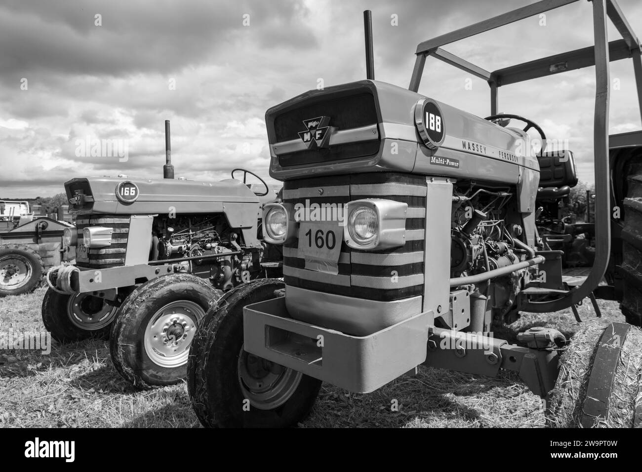 Low Ham.Somerset.United Kingdom.July 23rd 2023.A restored Massey ...