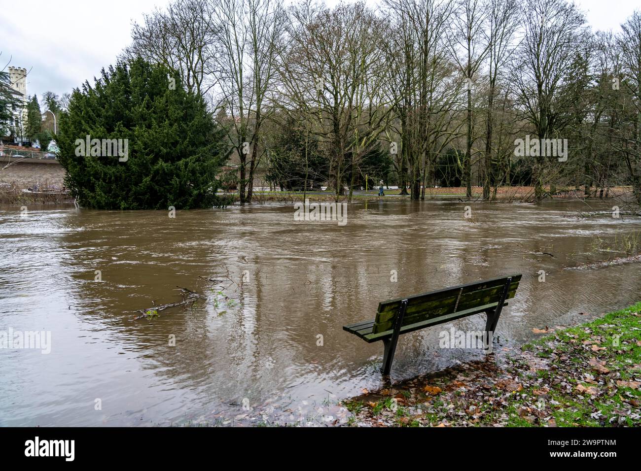 High water on the Ruhr, after days of heavy rainfall the Ruhr is ...