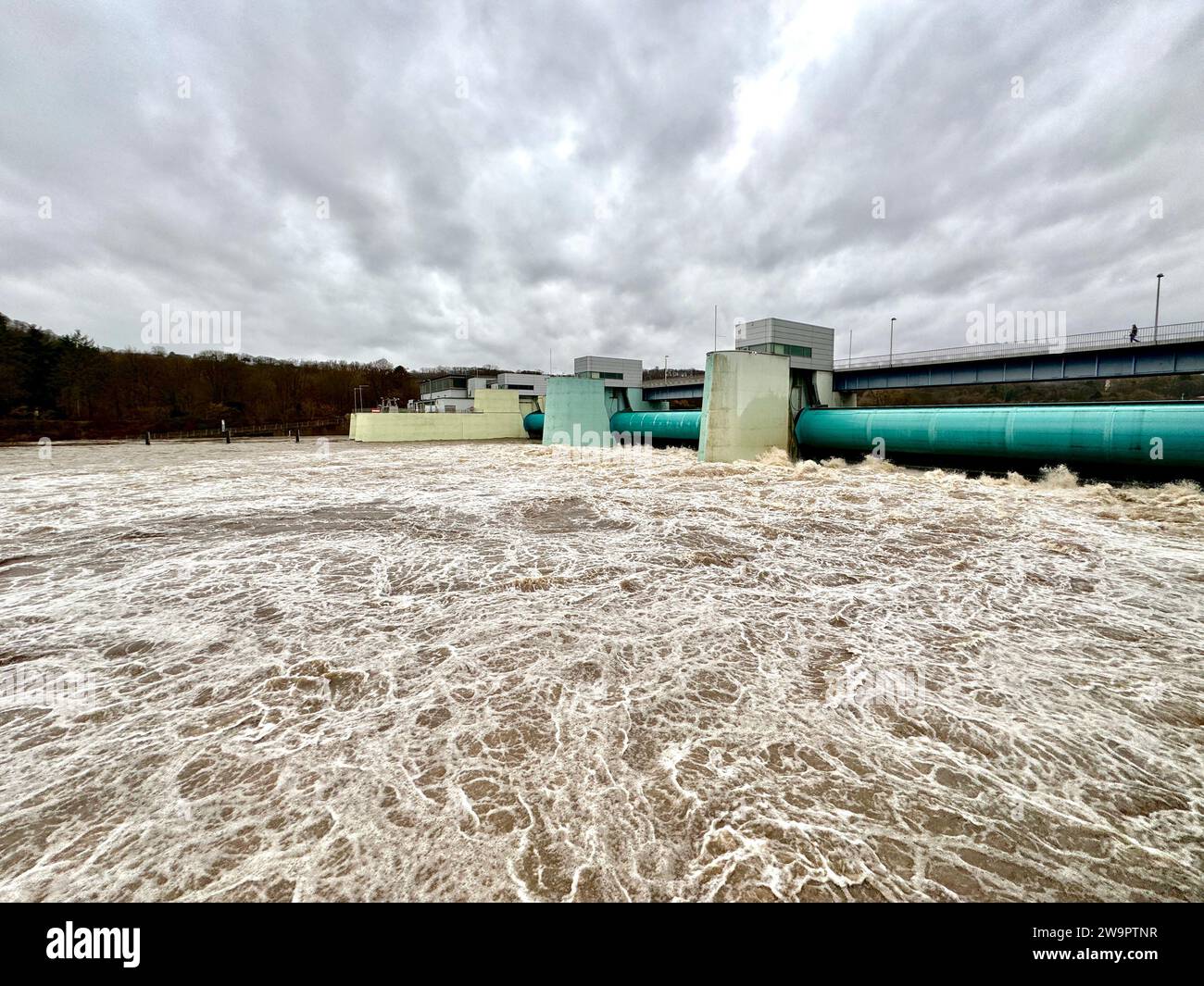 High water on the Ruhr, after days of heavy rainfall the Ruhr is ...