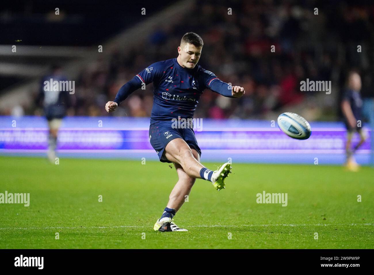 Bristol Bears' Callum Sheedy converts their first try during the ...