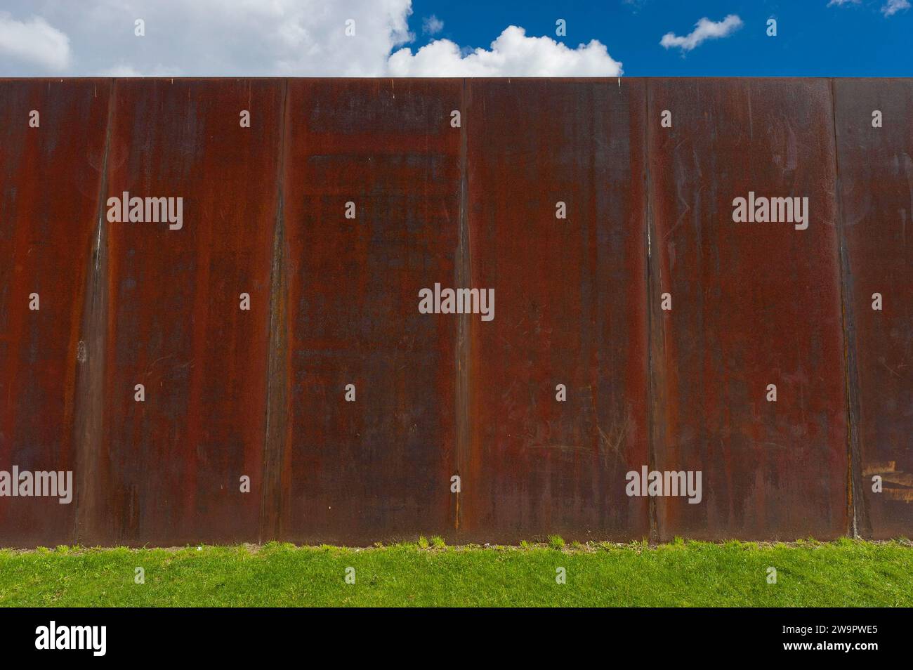 Rusty wall, rust, metal, patina, installation, wall, texture ...