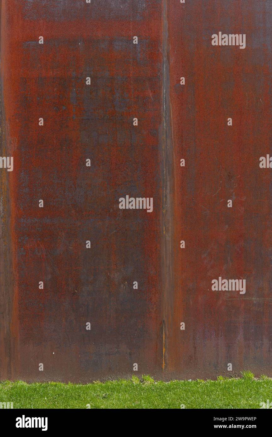 Rusty wall, rust, metal, patina, installation, wall, texture ...