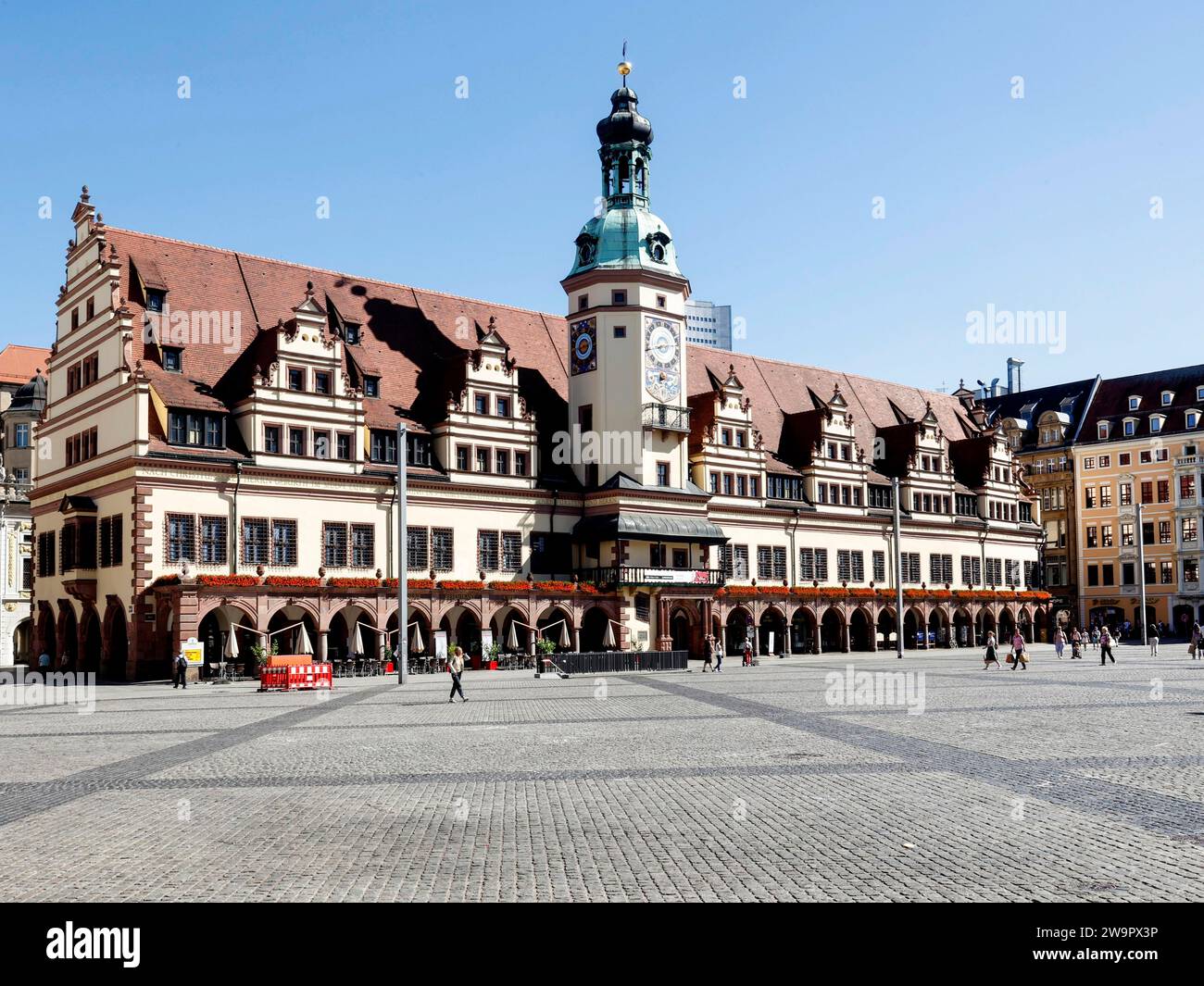 Old Town Hall with City History Museum on the market square, Leipzig ...