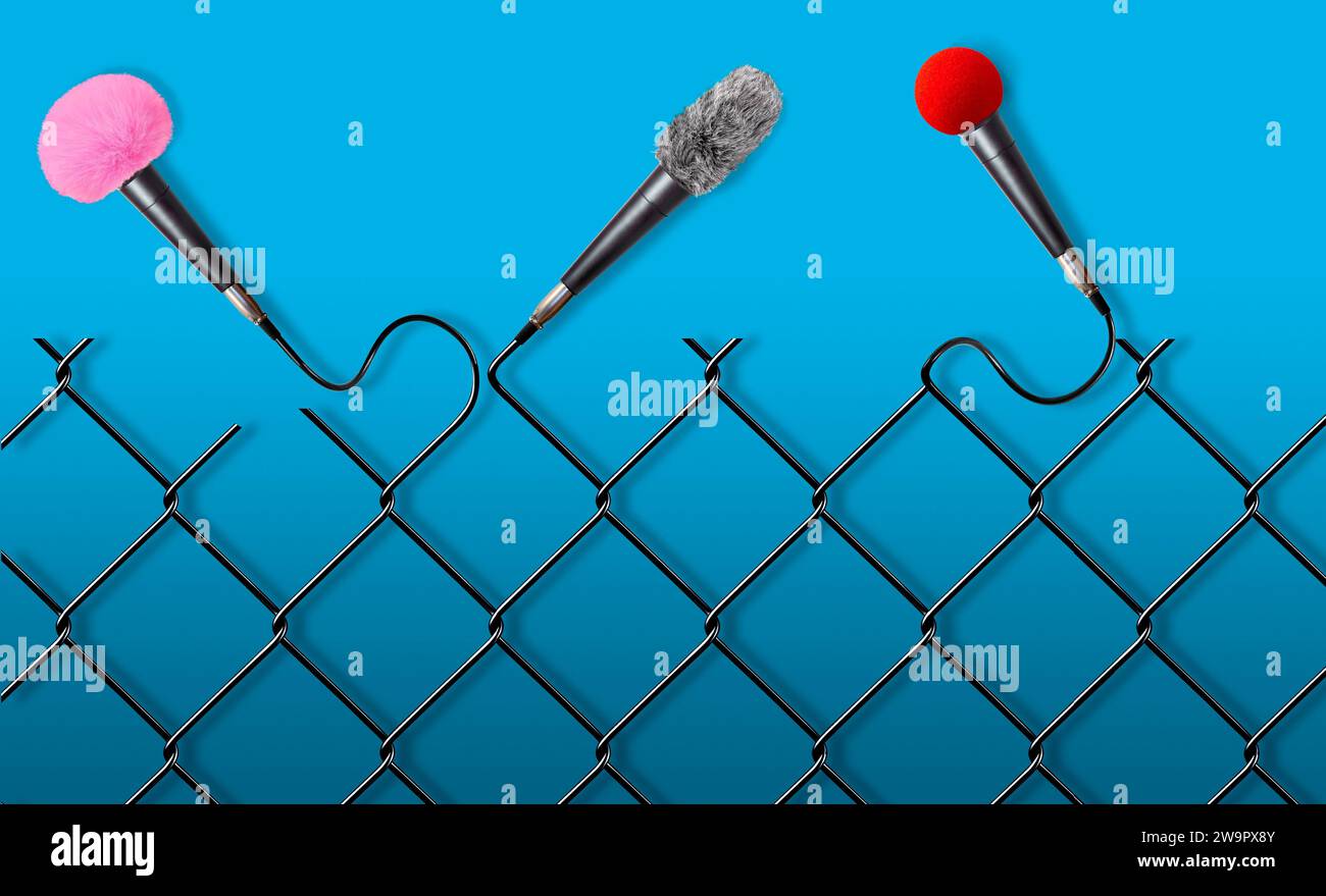 Interview beyond the borders Stock Photo - Alamy