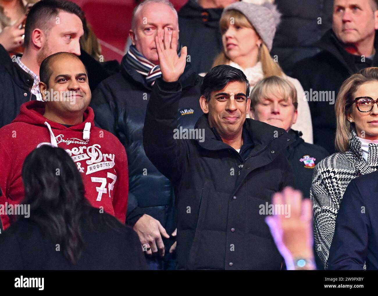 Rishi Sunak in the crowd during the Sky Bet Championship match ...
