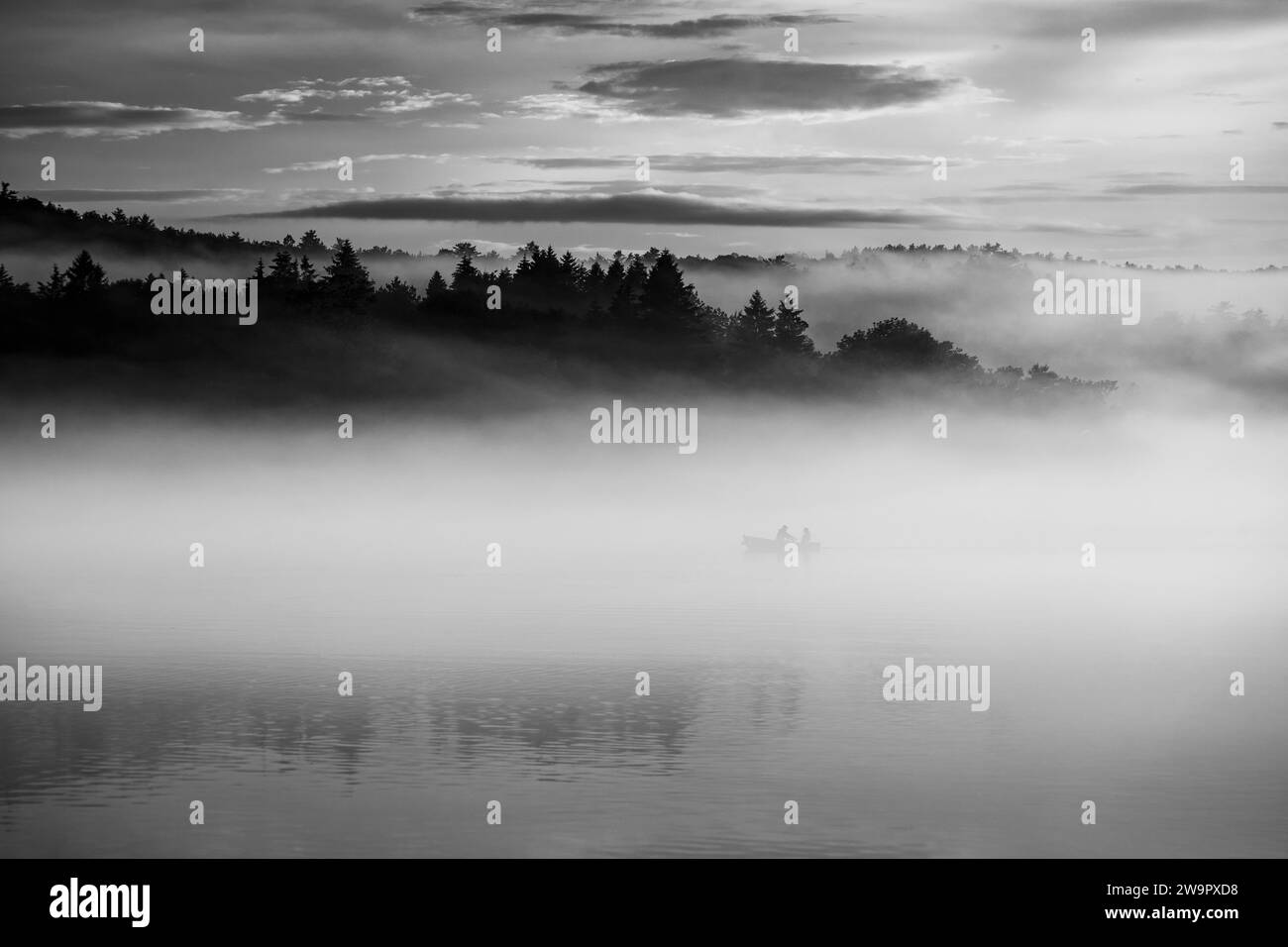 A layer of mist hangs over the surface of the LaHave River in Nova ...