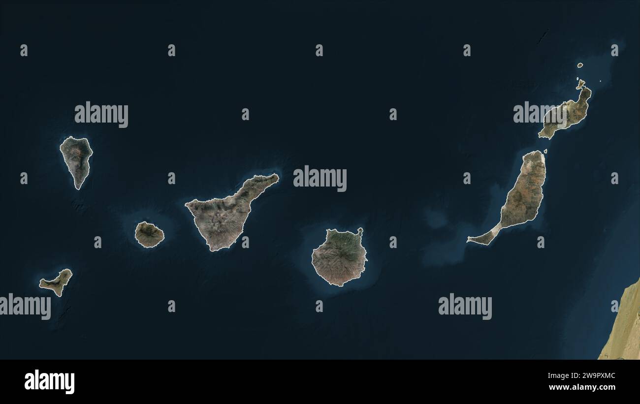 Canary islands on world map hi-res stock photography and images - Alamy