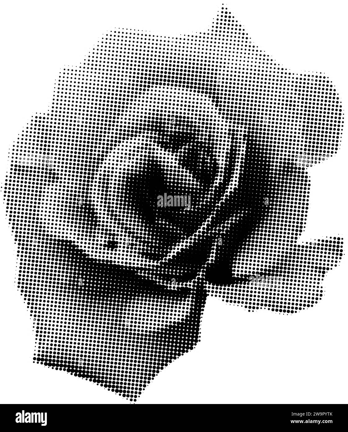 Rose halftone collage element vector illustration isolated Stock Vector ...