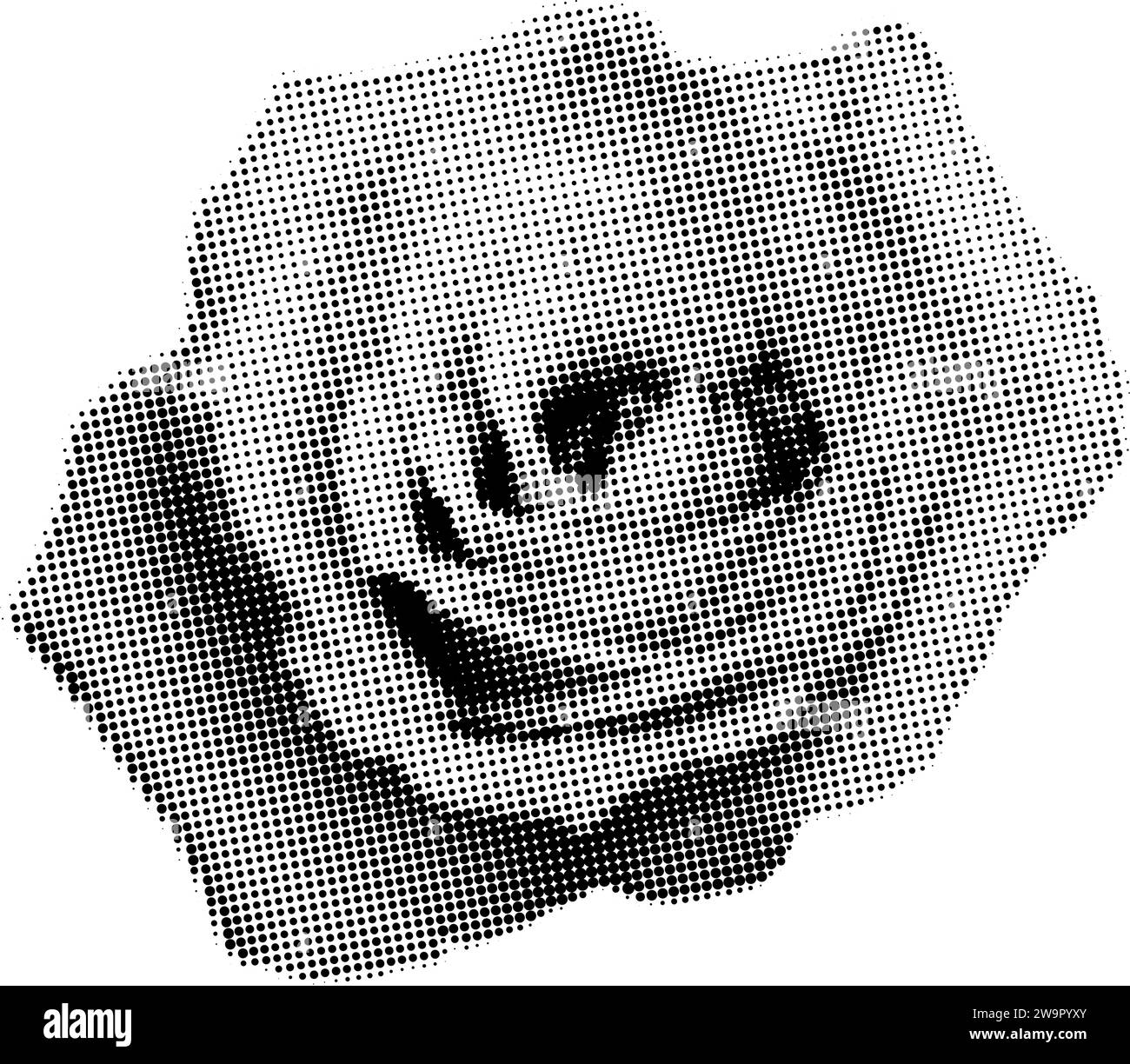 Rose halftone collage element vector illustration isolated Stock Vector ...