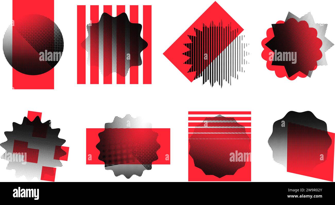 Modern star collage set Cut Out Stock Images & Pictures - Alamy