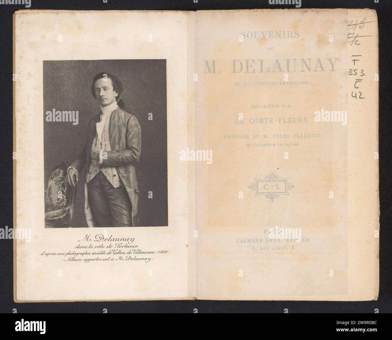 Portret van Louis-Arsène Delaunay Als Fortunio, Julien Vallou de ...