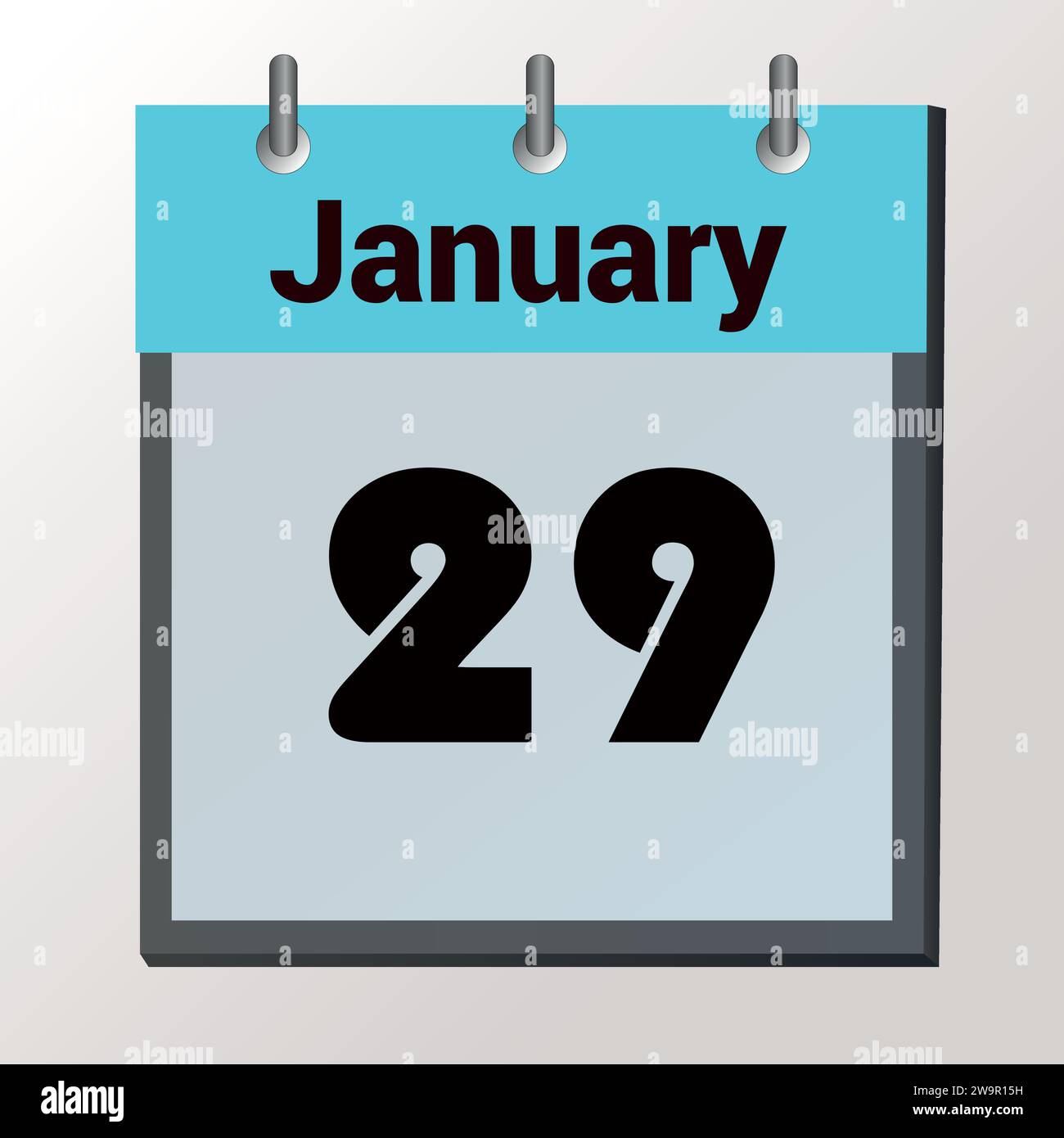 day on the calendar, vector image format, January 29 Stock Vector Image ...